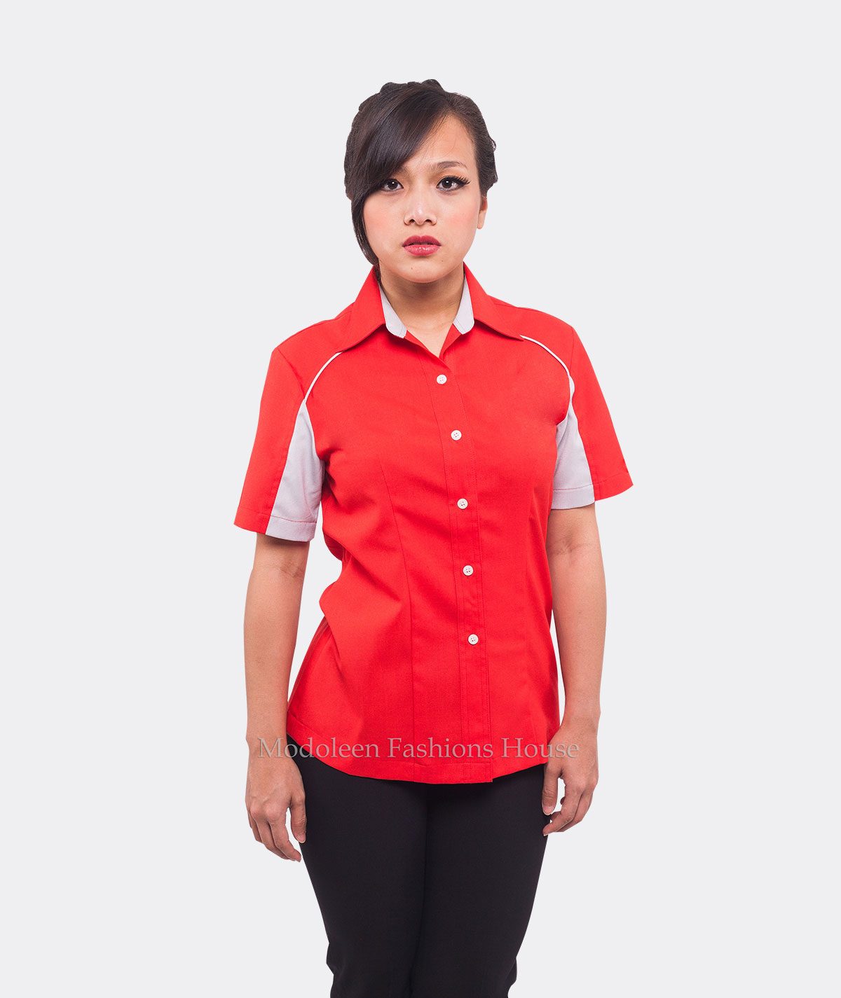 F1 Blouse in Motorshow Uniforms - Modoleen