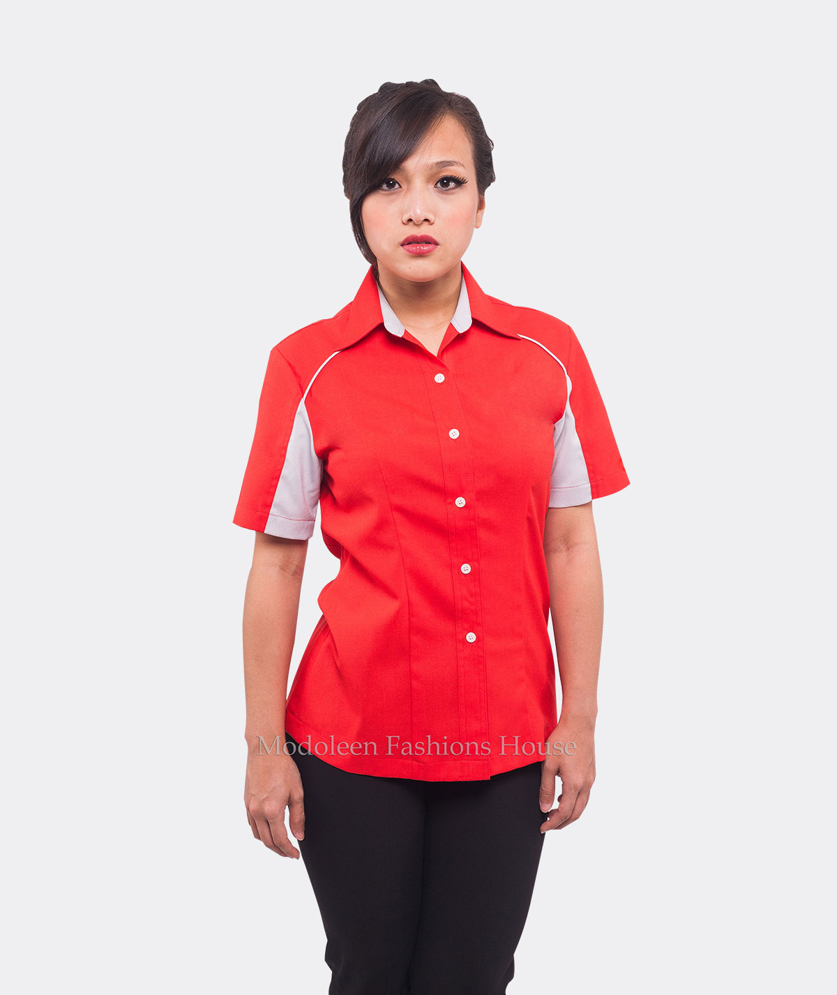 F1 Blouse in Motorshow Uniforms - Modoleen